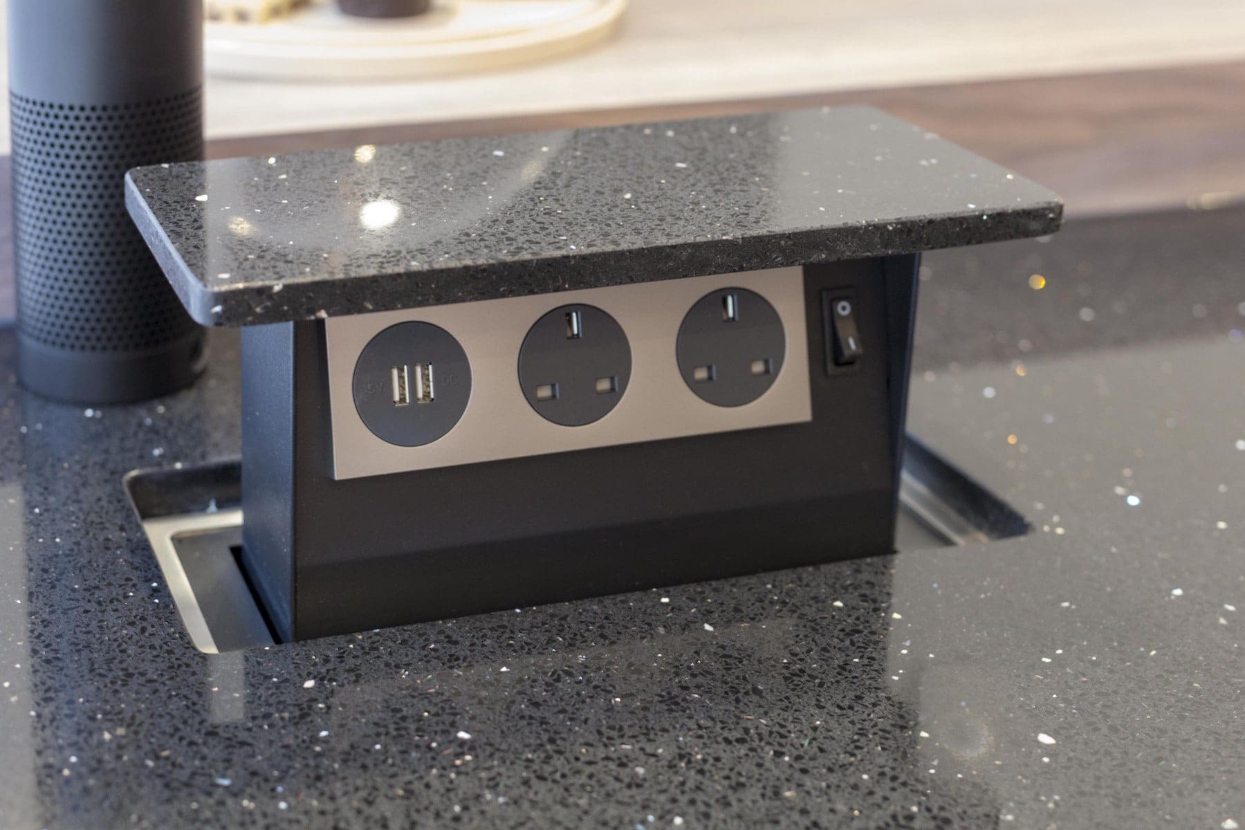 Worktop Pop Up Sockets – Royal Marble